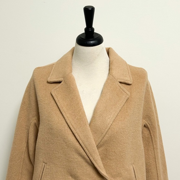 MarlaWynne | Jackets & Coats | Marla Wynne Layers Camel Melton Wool ...
